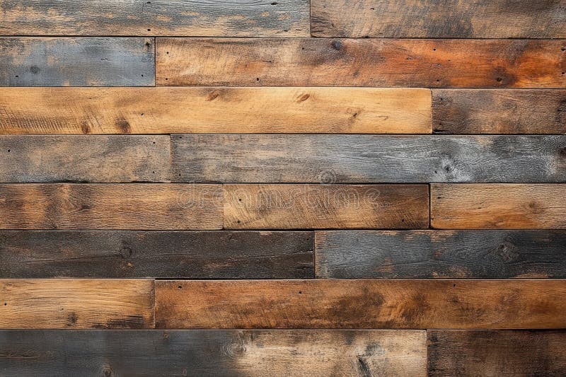 Rustic Reclaimed Wood Wall Paneling Background Texture Stock ...