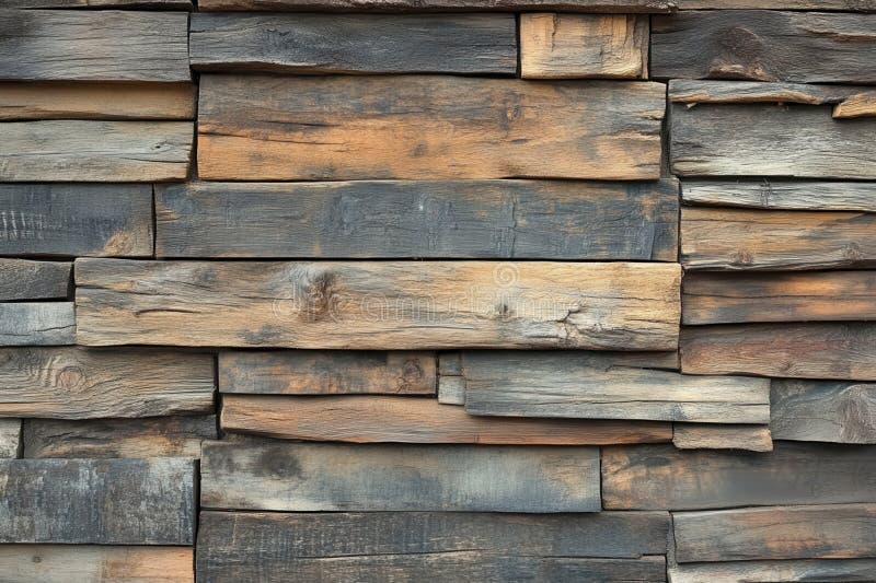Rustic Reclaimed Wood Wall Texture Background Stock Illustration ...