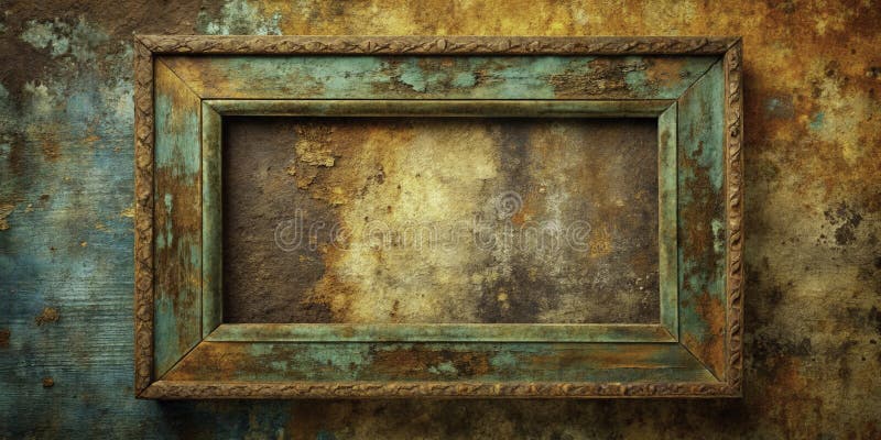 Rustic Rectangle Grunge Frame a Distressed Textured Design Element for ...