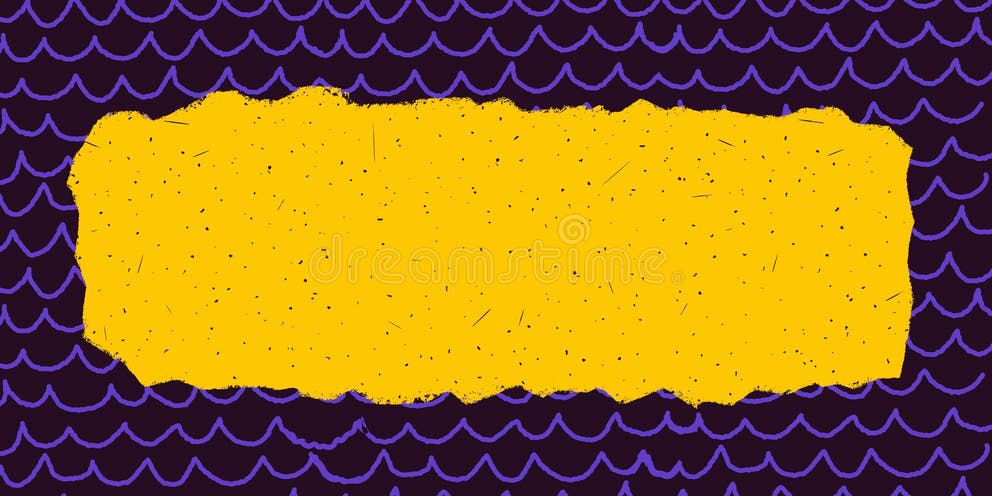 Rustic Rectangle Text Box with Grunge Torn Edges on a Fish Scale Wavy ...