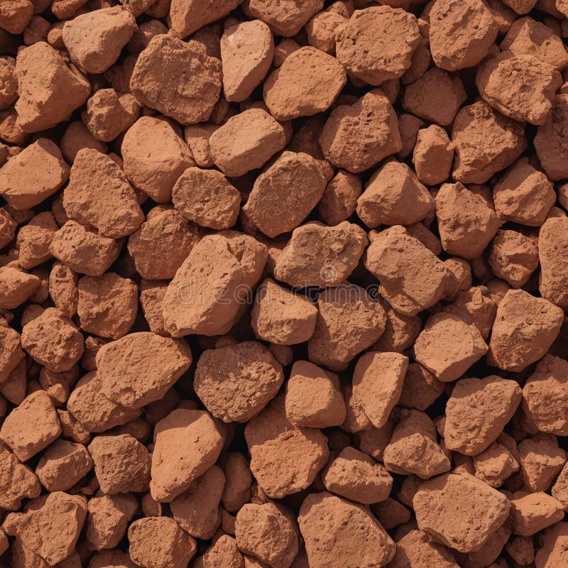 Rustic Red Bauxite Ore Texture Industrial Mining Concept Stock ...