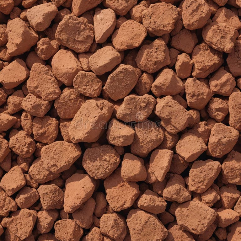 Rustic Red Bauxite Ore Texture Industrial Mining Concept Stock ...