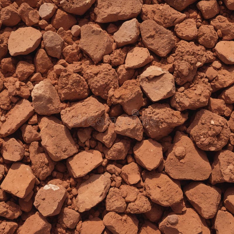 Rustic Red Bauxite Ore Texture Industrial Mining Concept Stock ...