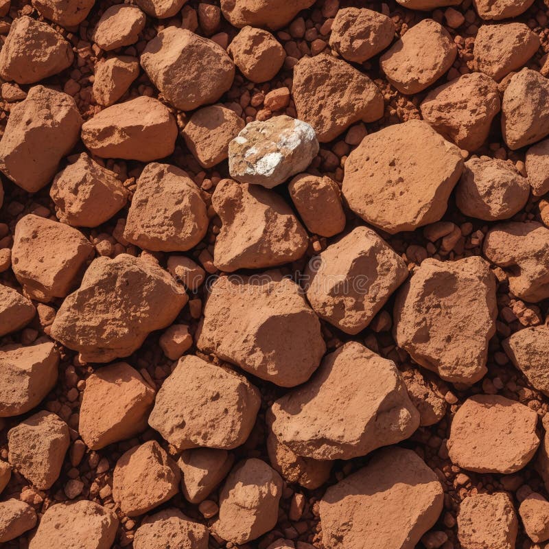 Rustic Red Bauxite Ore Texture Industrial Mining Concept Stock ...