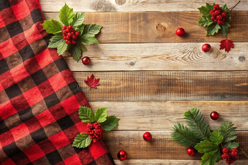 Rustic Red and Black Buffalo Check Background a Cozy Fall and Winter ...