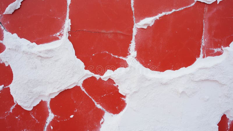 Rustic Red Brick Wall with Distressed White Plaster Texture for ...