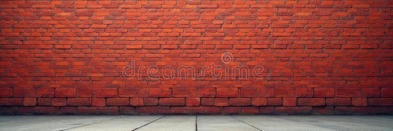 Rustic Red Brick Wall, Panoramic View, Weathered Bricks, Surface, Photo ...