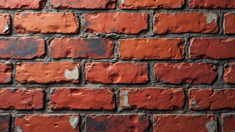 Rustic Red Brick Wall Texture, Aged Brickwork High Quality Image Stock ...
