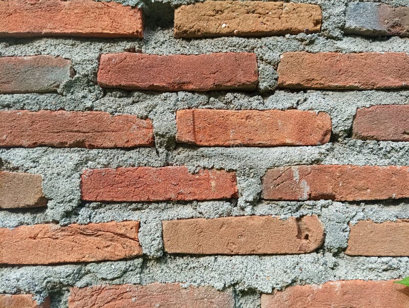 Rustic Red Brick Wall Texture: a Background of Building Blocks Stock ...