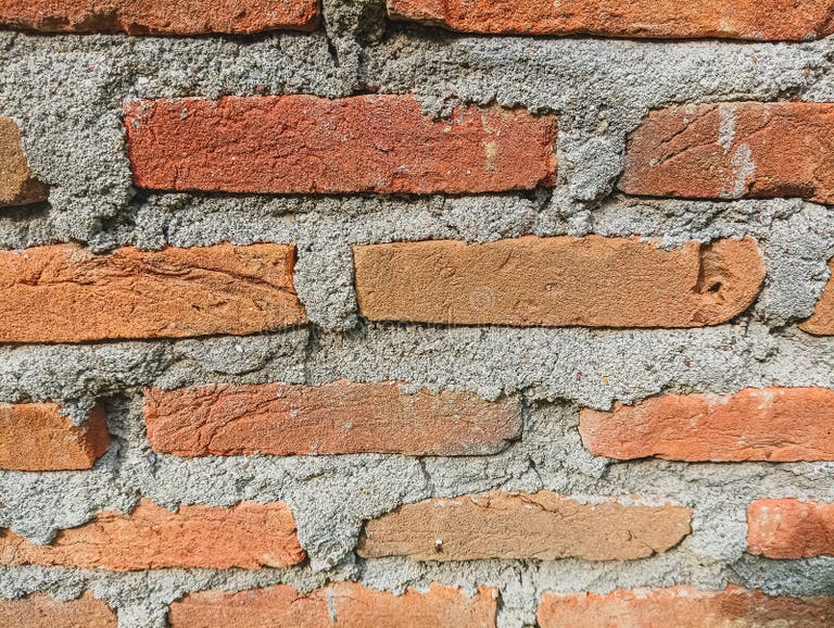 Rustic Red Brick Wall Texture: a Background of Building Blocks Stock ...