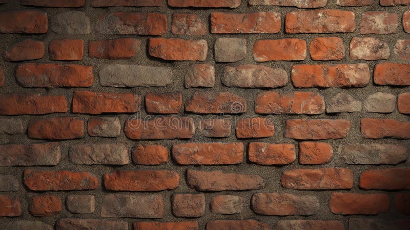 Rustic Red Brick Wall Texture Stock Illustration - Illustration of ...