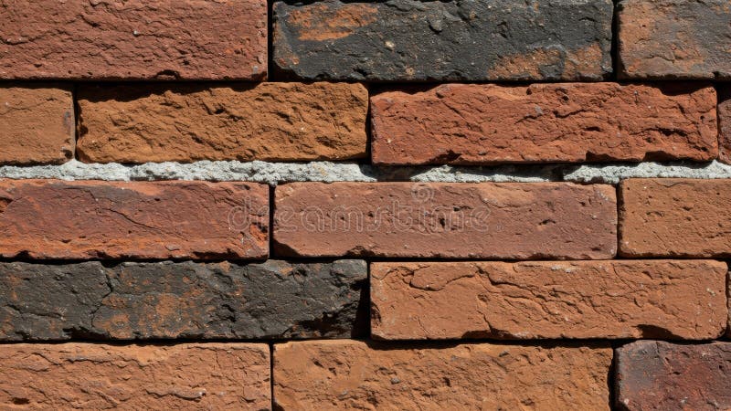 Rustic Red Brick Wall Texture Stock Illustration - Illustration of ...