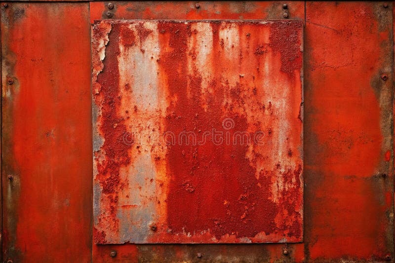 Rustic Red Metal Sheet Background a Grungy Texture Perfect for Design ...