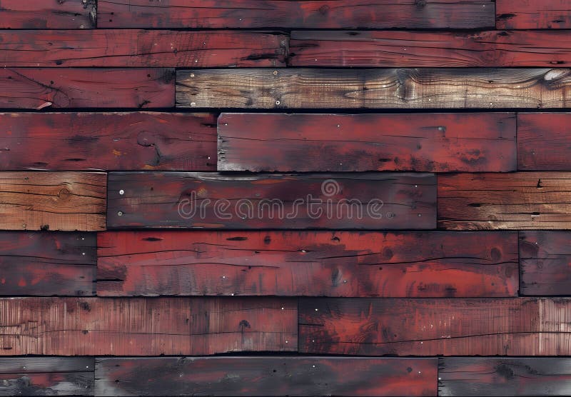 Rustic Red Wood Slat Barn Wall Texture Stock Illustration ...