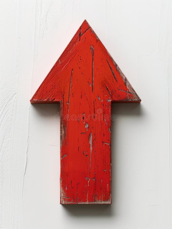 Wooden Arrow Pointing Upwards Rustic Background Stock Photos - Free ...