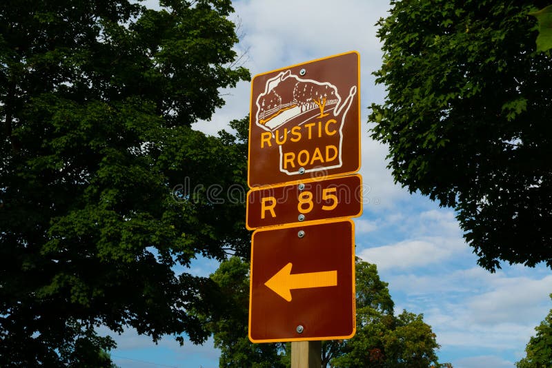Rustic Road road sign stock photo. Image of county, brown - 156874938
