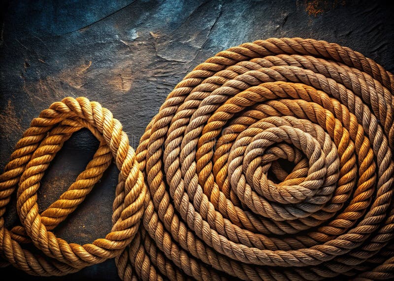 Rustic Rope Coils a Nautical Texture Background for Design Inspiration ...