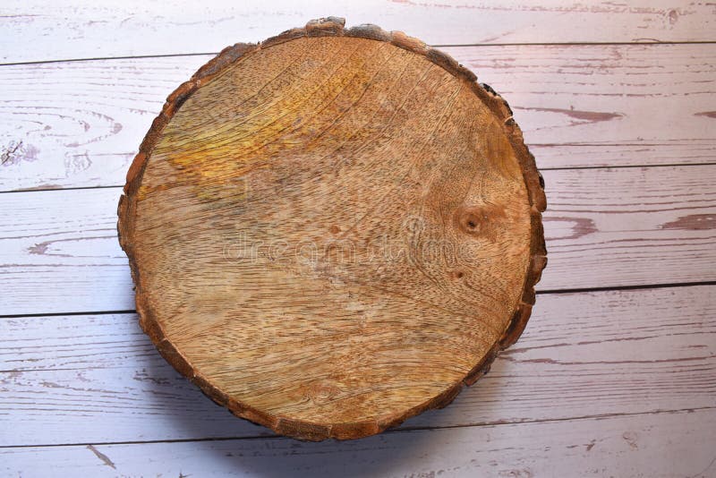 Rustic Round Cut Tree Stump Stock Photo - Image of circular, core ...