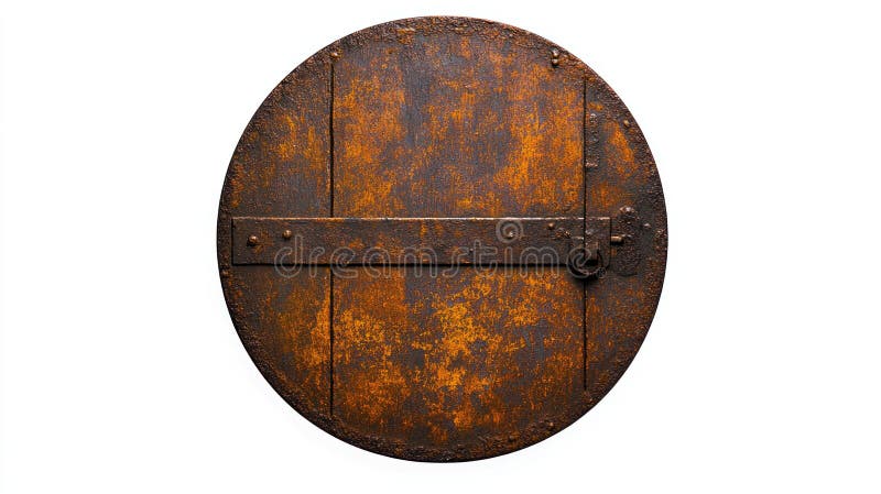 Rustic Round Ship Porthole Window on White Background with Clipping ...