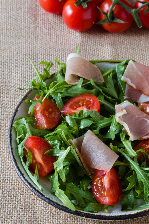 Rustic ruccola salad stock photo. Image of vegetable - 92312114