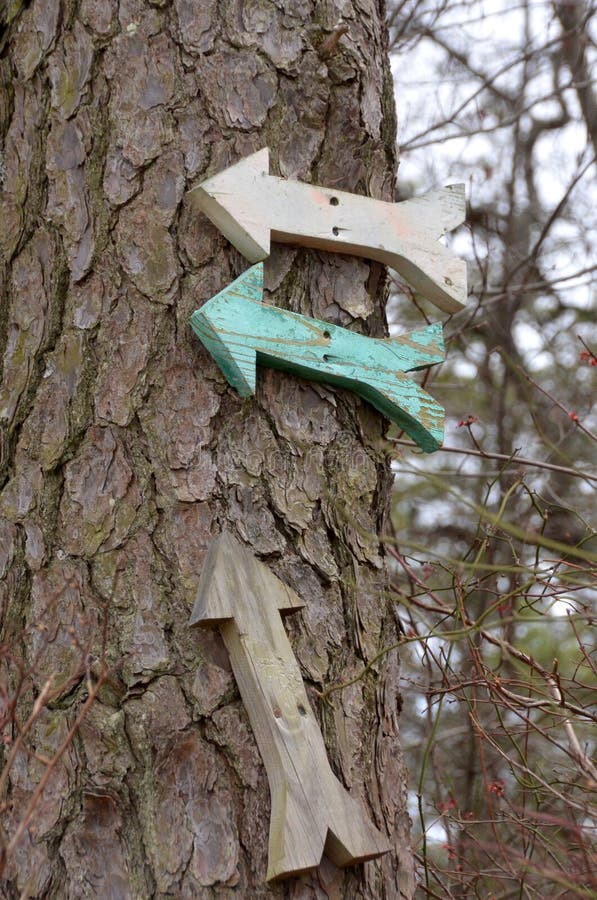 Arrow Sign Post stock image. Image of rural, traail - 144342893