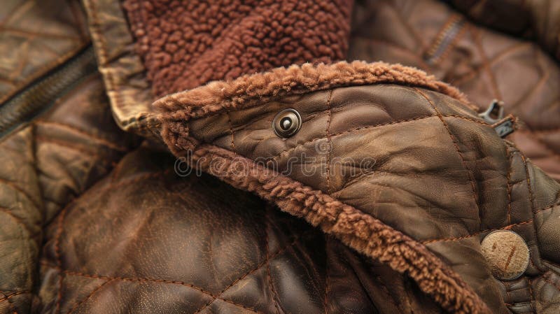 Rustic and Rustic Brown Sherpa Lining Peeking Out from the Cuff of a ...