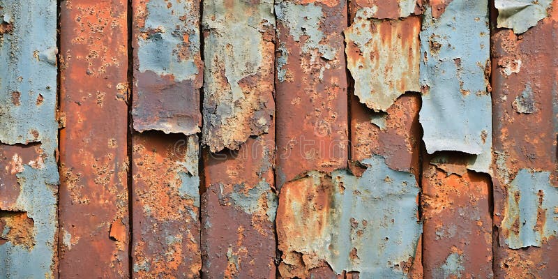 Rustic Rusty Metal Texture: Grunge Background Image Stock Illustration ...