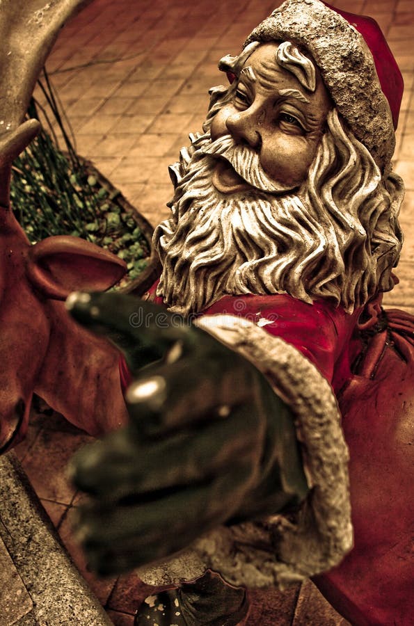 Rustic Santa Claus stock photo. Image of snow, winter - 8097098