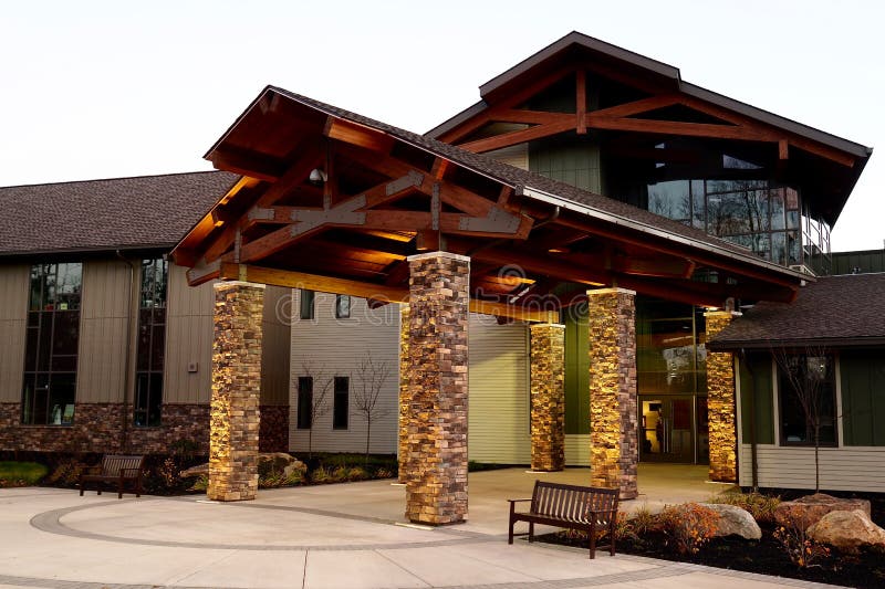 Rustic School Architecture stock image. Image of mountain - 85062369