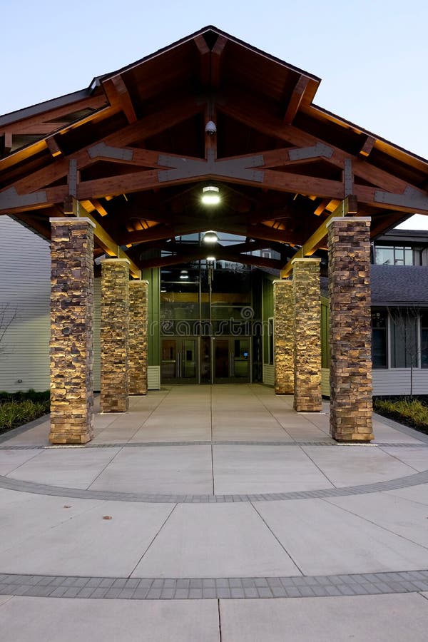 Rustic School Architecture stock photo. Image of cement - 85089932