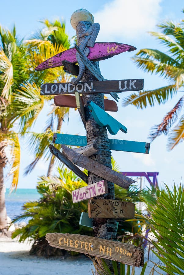 Rustic Sign Post stock image. Image of colorful, foreground - 55085323