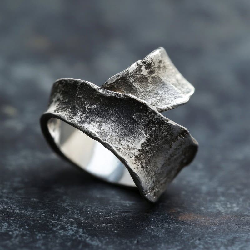 Rough Silver Band Ring Textured Surface Stock Photos - Free & Royalty ...