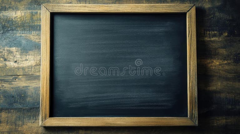 Rustic Slate Chalkboard Frame Background and Space for Writing Message Stock Illustration ...