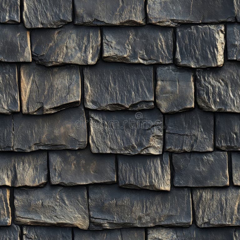 Rustic Slate Stone Wall Texture with Irregular Rectangular Patterns ...