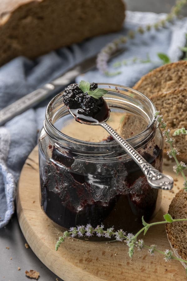 Rustic Snack - Wholemeal Bread and Home Made Jam Stock Photo - Image of ...