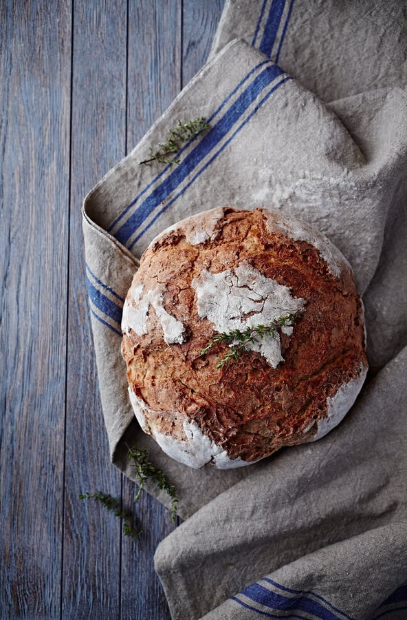 Rustic loaf of bread stock photo. Image of leavened, fresh - 23057654