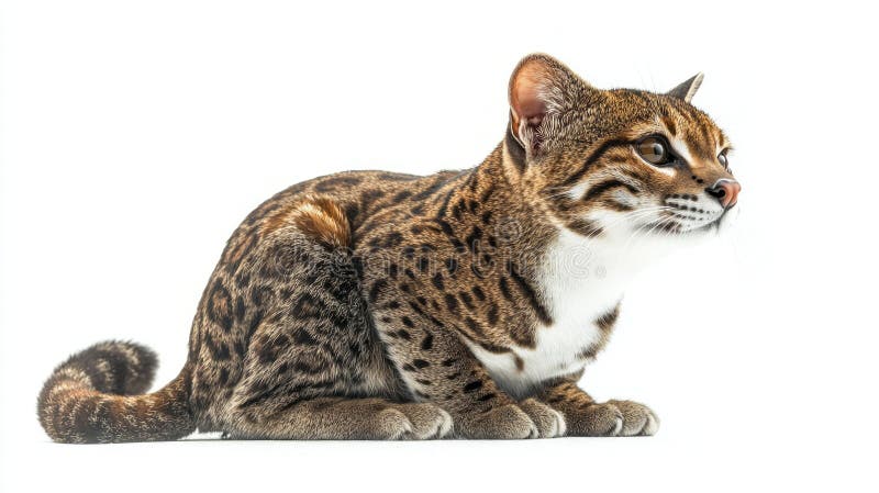 Rustic-spotted Cat Captivates with Its Elegant Posture and Unique ...