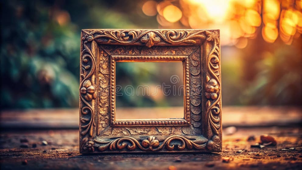 Rustic Square Frame Border a Vintage Grunge Texture Background for ...