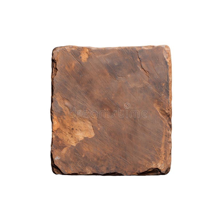 Rustic Square Stone Texture with Natural Imperfections on Transparent ...