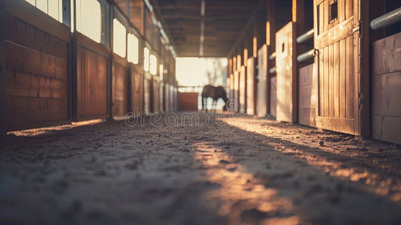 Rustic Stable Horses Background Captured Warm Dreamy Soft Blur Stock ...