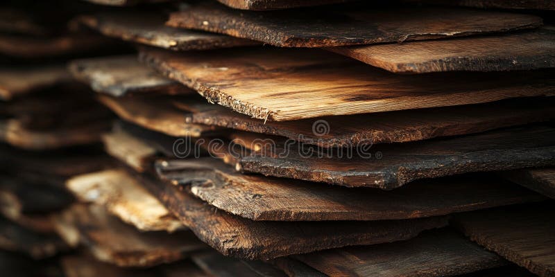 Rustic Stack of Reclaimed Wood Planks, Sustainable Building Materials ...