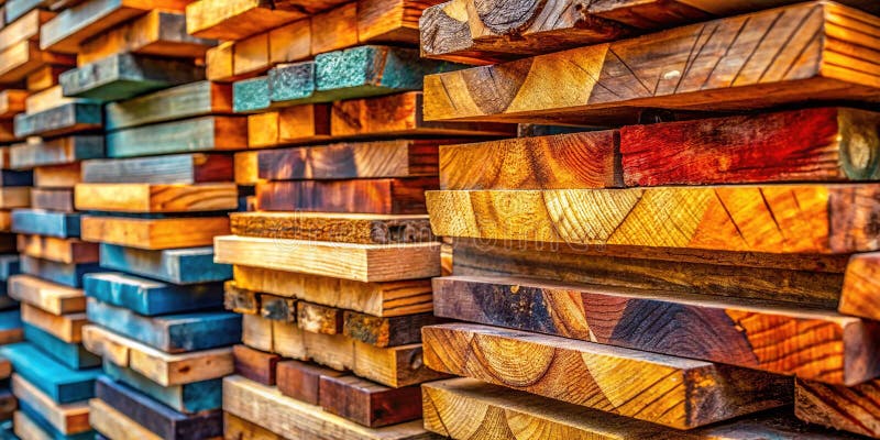 Rustic Stacked Lumber Background a Natural Wood Texture for Design ...