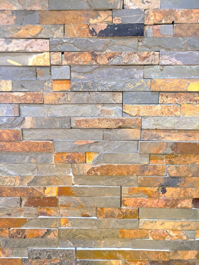 Rustic Stacked Stone Wall Texture Background Stock Image - Image of ...