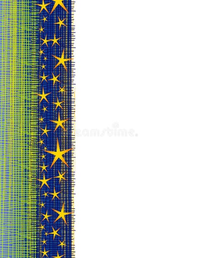 Rustic Star Christmas Border 2 Stock Illustration - Illustration of ...