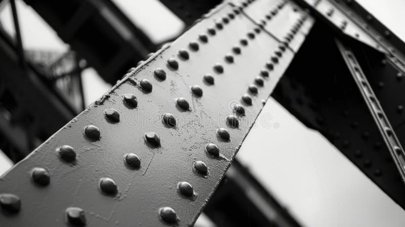 Rustic Steel, Part of Old Bridge. Old Bridge Construction Parts, Metal ...