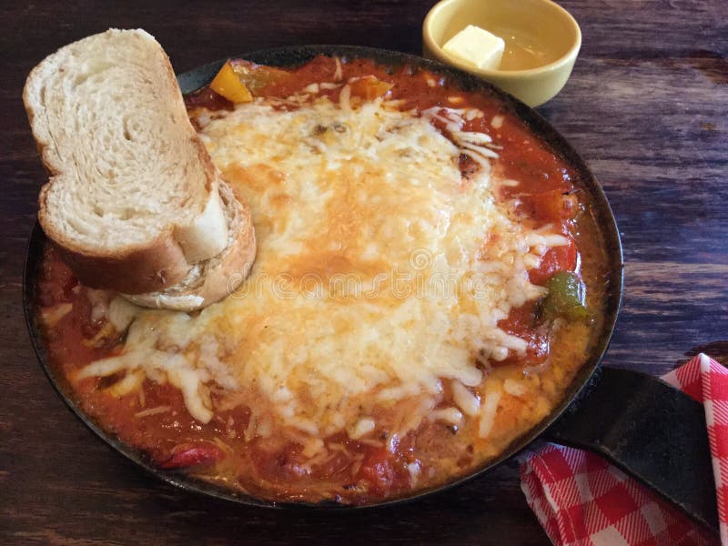 Rustic stew with bread stock photo. Image of checkered - 62076142