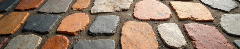 Rustic Stone Floor, Random Pattern, Earthy Tones, Architecture, Tile ...