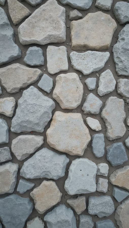Rustic Stone Paved Floor with Irregular Gray Stones Stock Illustration - Illustration of shades ...