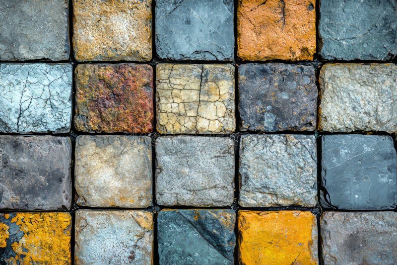 Rustic Stone Texture - Mosaic of Varied Colors for Background, Print ...
