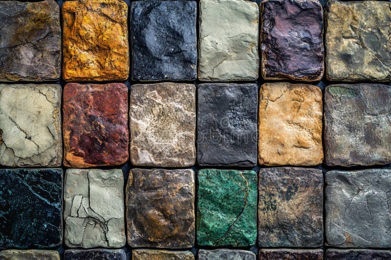 Rustic Stone Texture - Mosaic of Varied Colors for Backgrounds, Prints ...